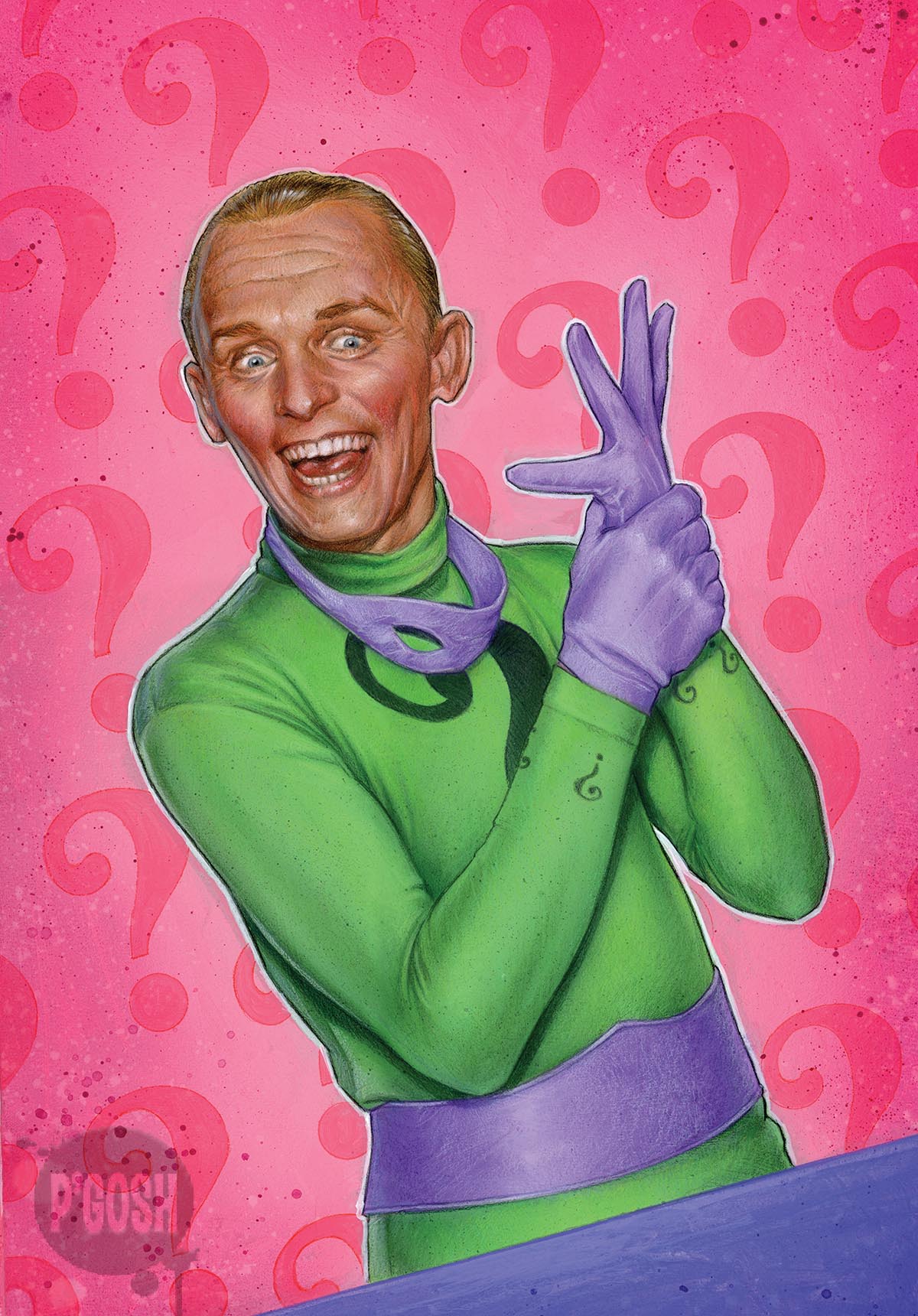 The Riddler Original Painting PGosh